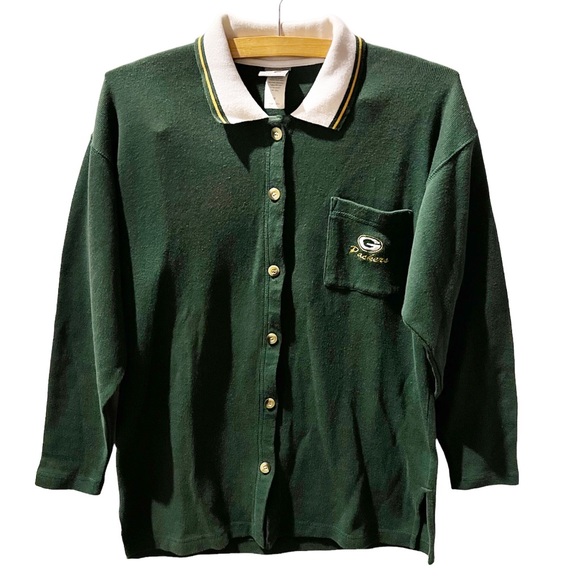 Moretz | Sweaters | Vtg Moretz Green Bay Packers Nfl Collar Cardigan ...
